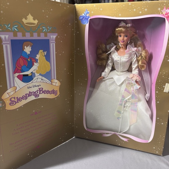 Disney | Toys | Walt Disneys Wedding Sleeping Beauty Doll 997 Mattel ...